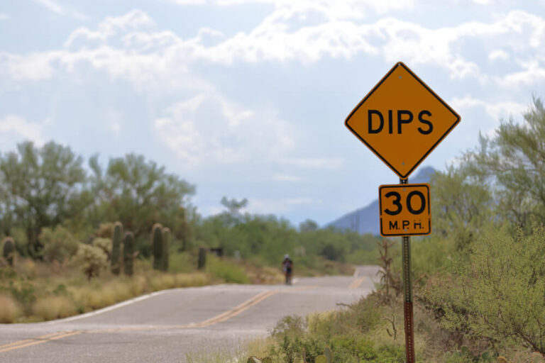 What Does the Dip Road Sign Mean? - Traffic Signs Test