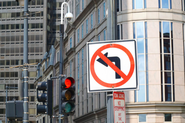 No Left Turn Sign: Meaning, Rules, and Safety Tips - Traffic Signs Test
